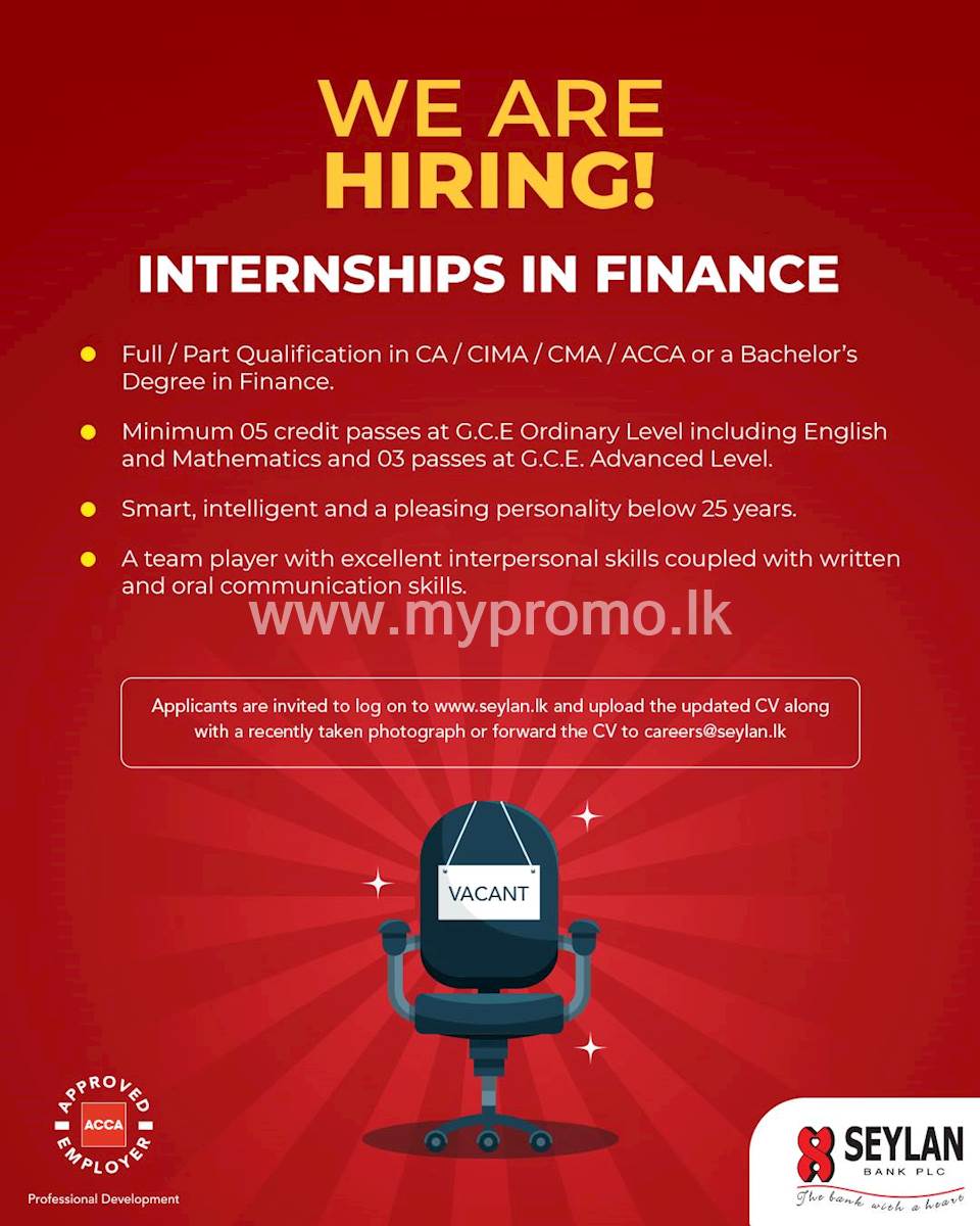 Internships In Finance at Seylan Bank