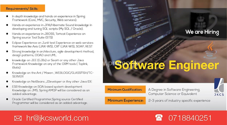 Software Engineer at John Keells Holdings