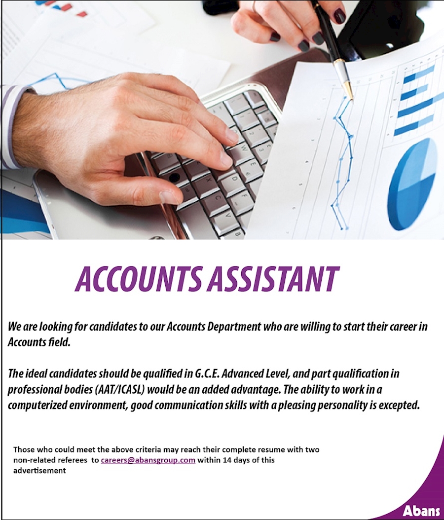 Accounts Assistant at Abans