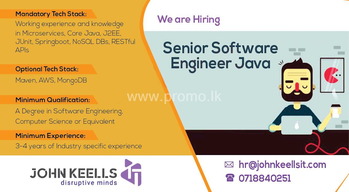 Senior Software Engineer Java at John Keells Computer Services