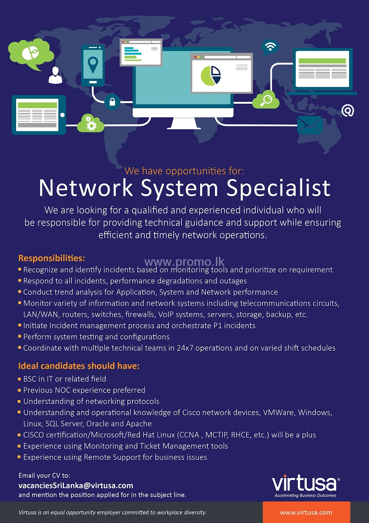 Network System Specialist at Virtusa Sri Lanka