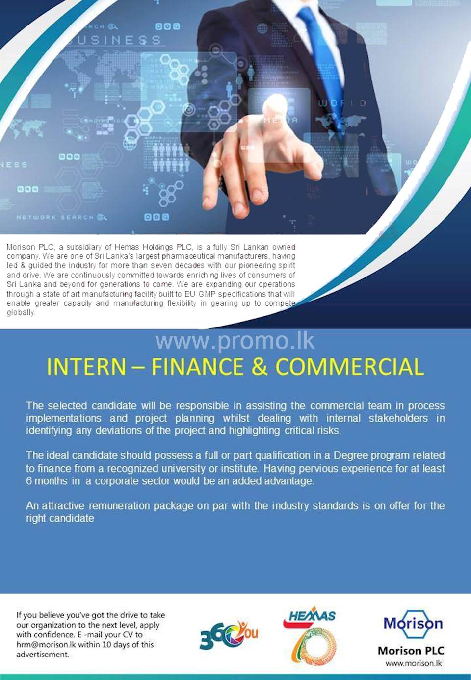 Intern - Finance and Commercial at Hemas Holdings