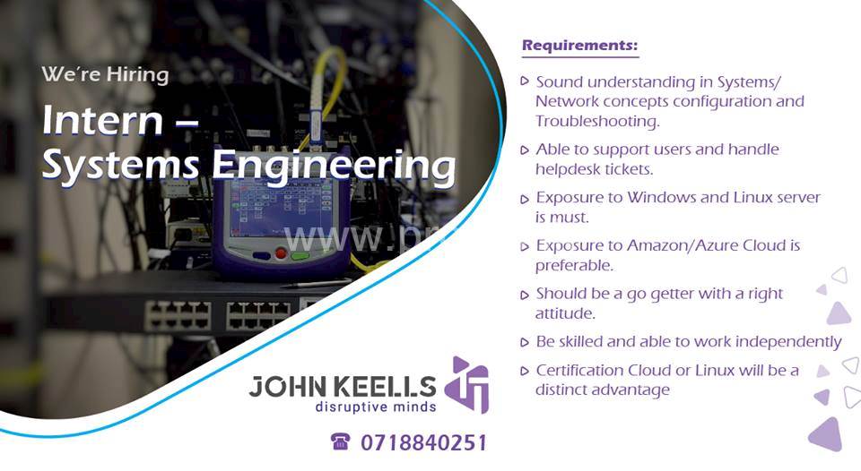 Intern - Systems Engineering at John Keells Holdings