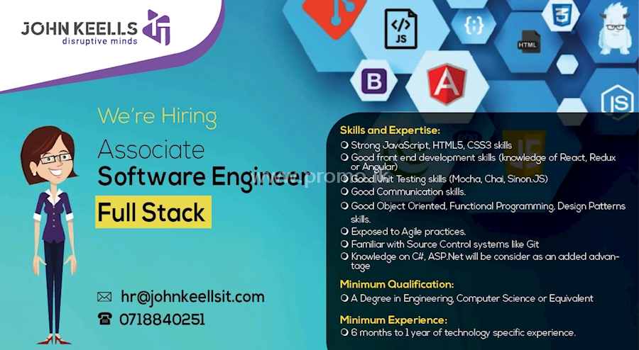 Associate Software Engineer - Full Stack at John Keells Computer Services