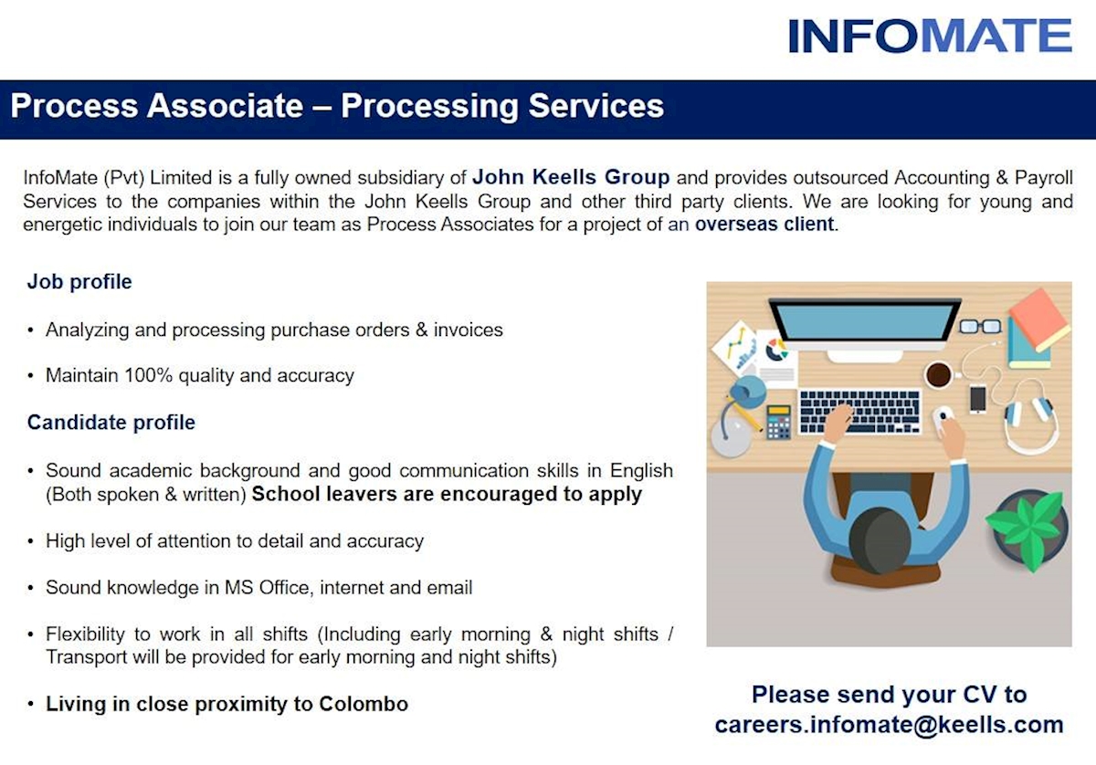 Process Associate - Processing Services at InfoMate