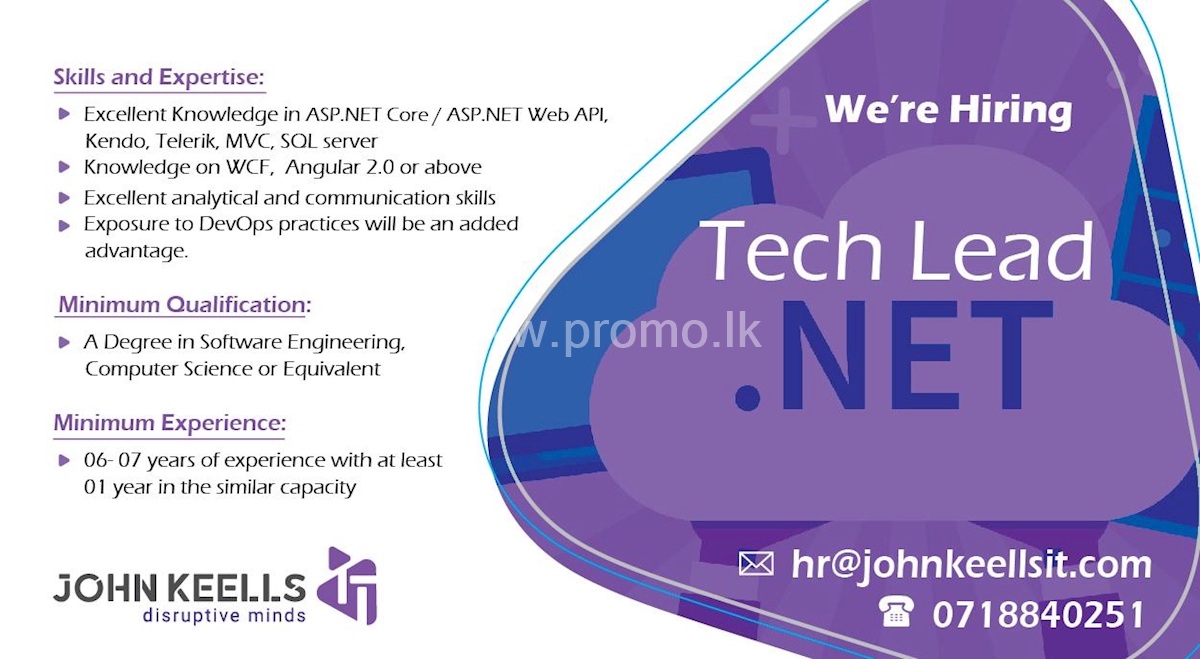 Tech Lead .NET at John Keells Computer Services