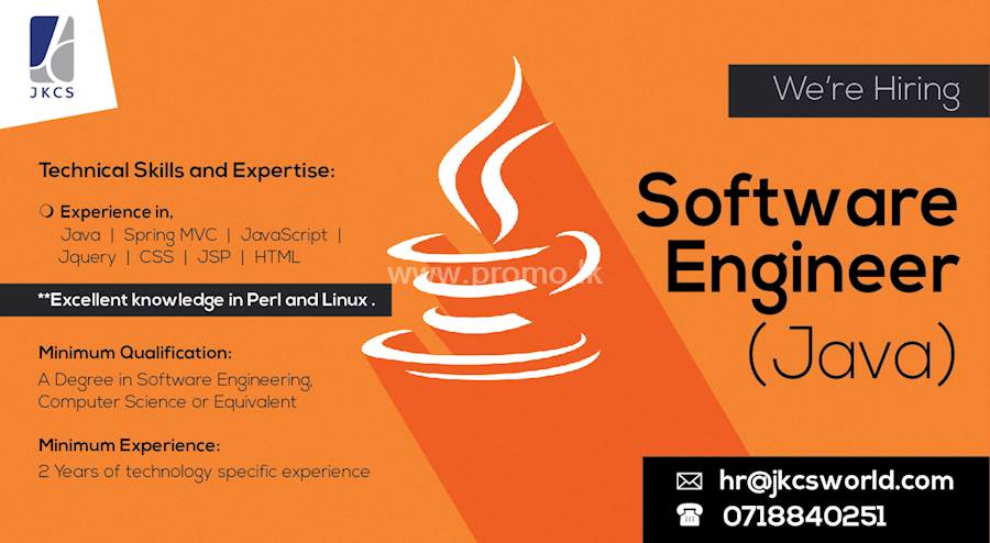 Vacancy for SOFTWARE ENGINEER at JOHN KEELLS at John Keells Holdings