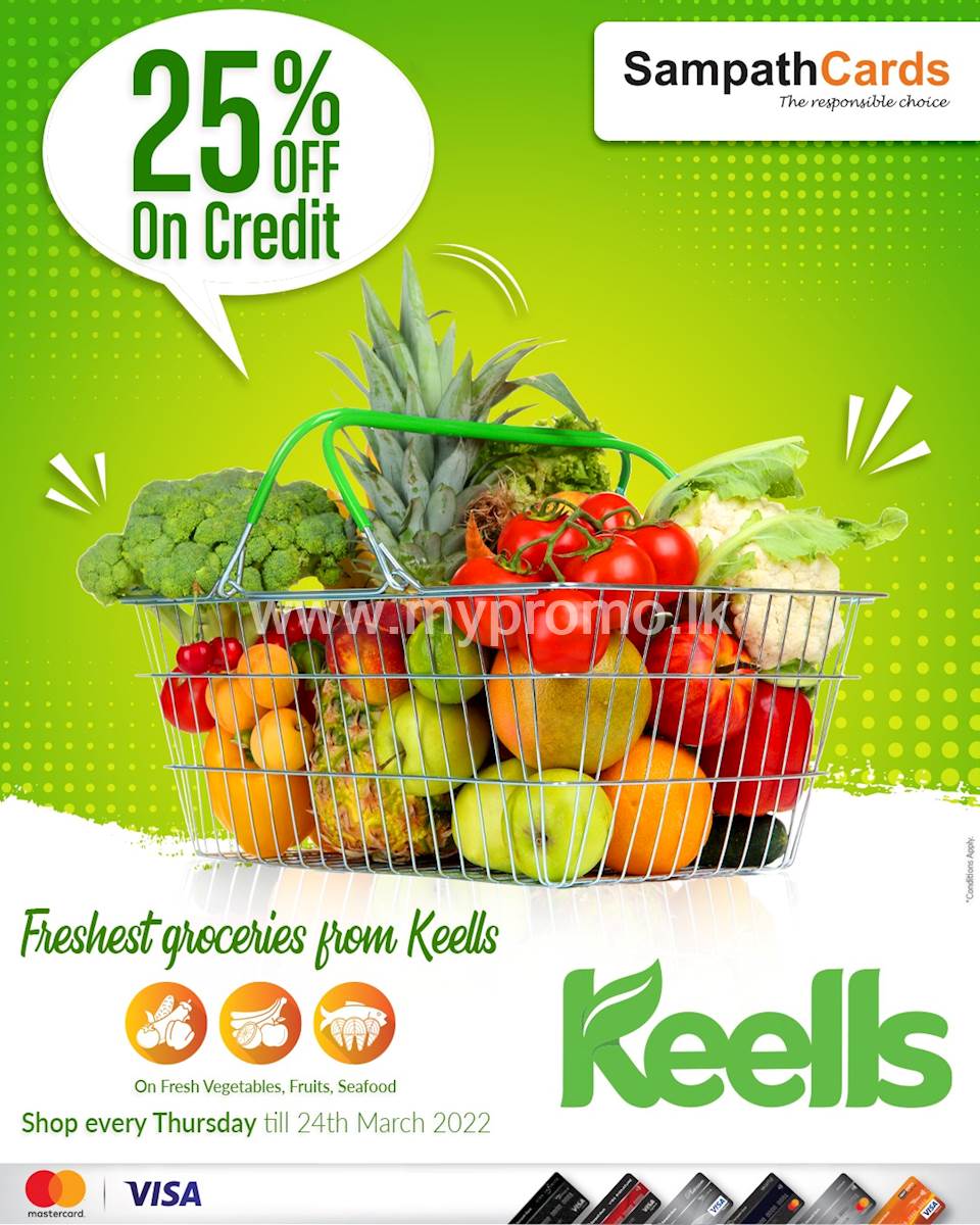 Enjoy 25% OFF on Fresh Vegetables, Fruits and Seafood at Keells for ...