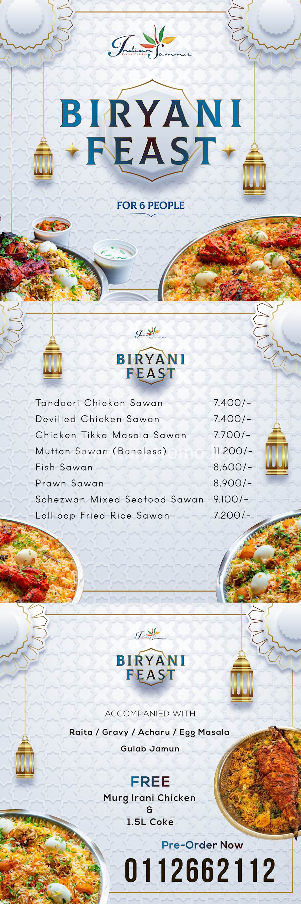 Biryani Feast at Indian Summer