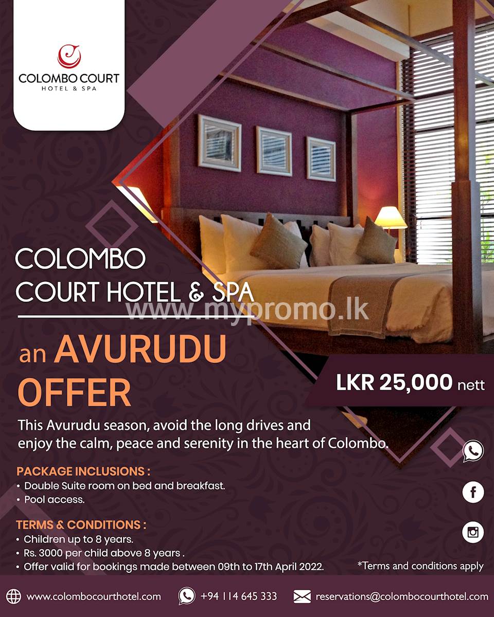 Avurudu offer at Colombo Court Hotel & Spa