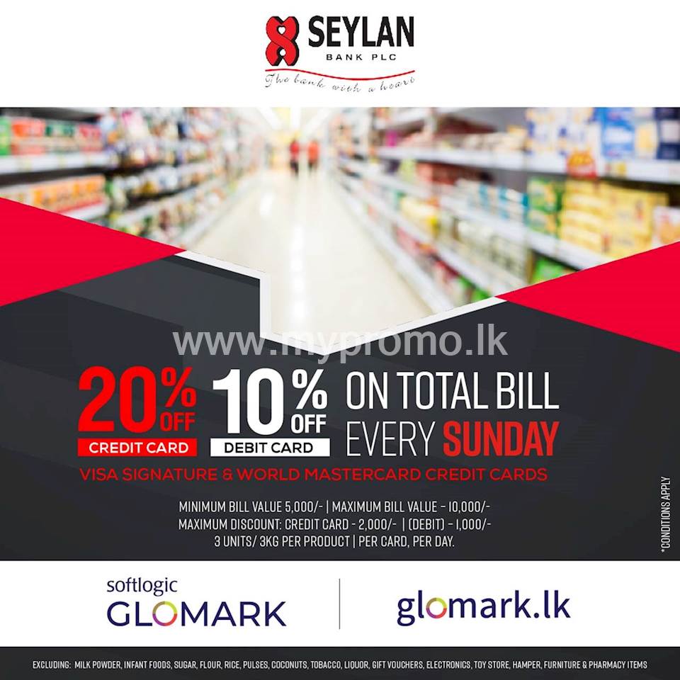 20% DISCOUNT for Seylan Bank VISA SIGNATURE & WORLD MASTER CARD Credit ...