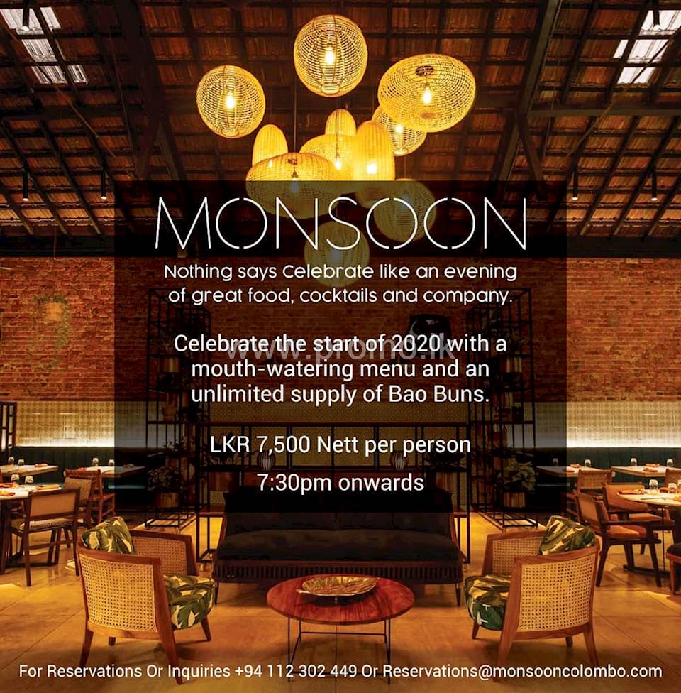 Head over to Monsoon Colombo this 31st and enjoy a mouth-watering feast ...