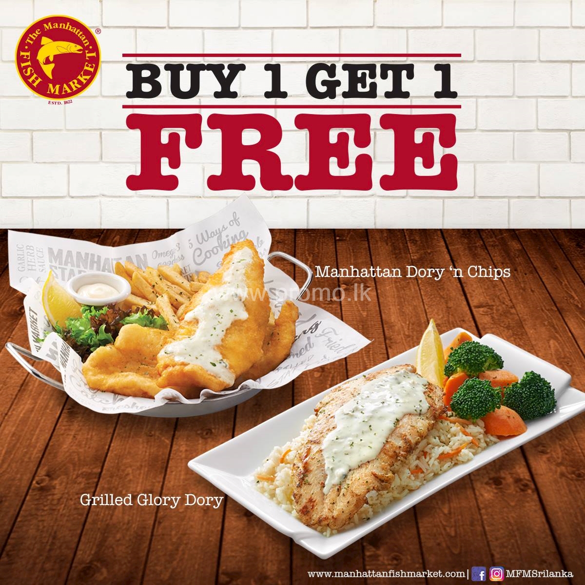 Buy 1 Get 1 Free from Manhattan Fish Market
