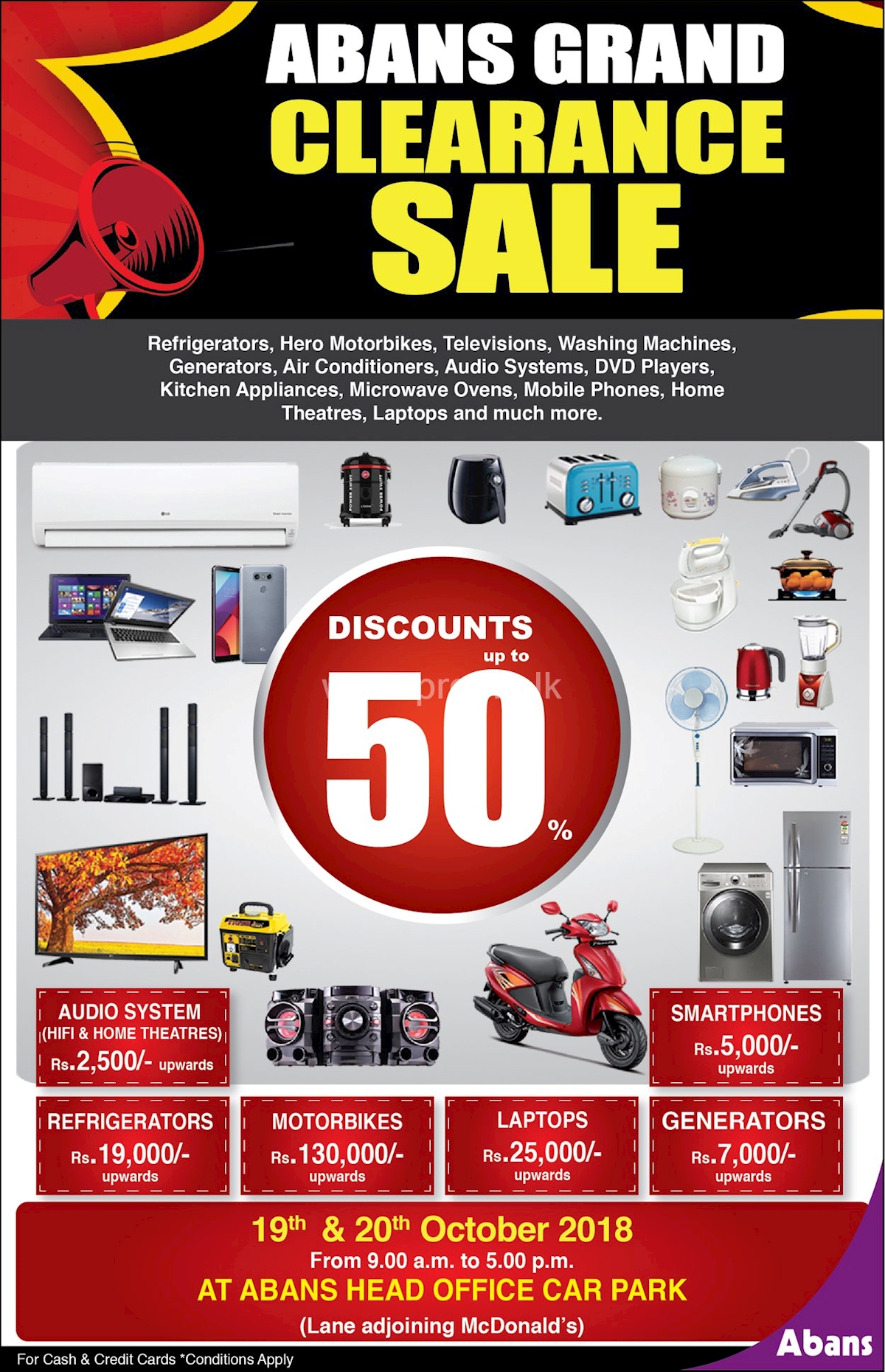 Abans Grand Clearance Sale