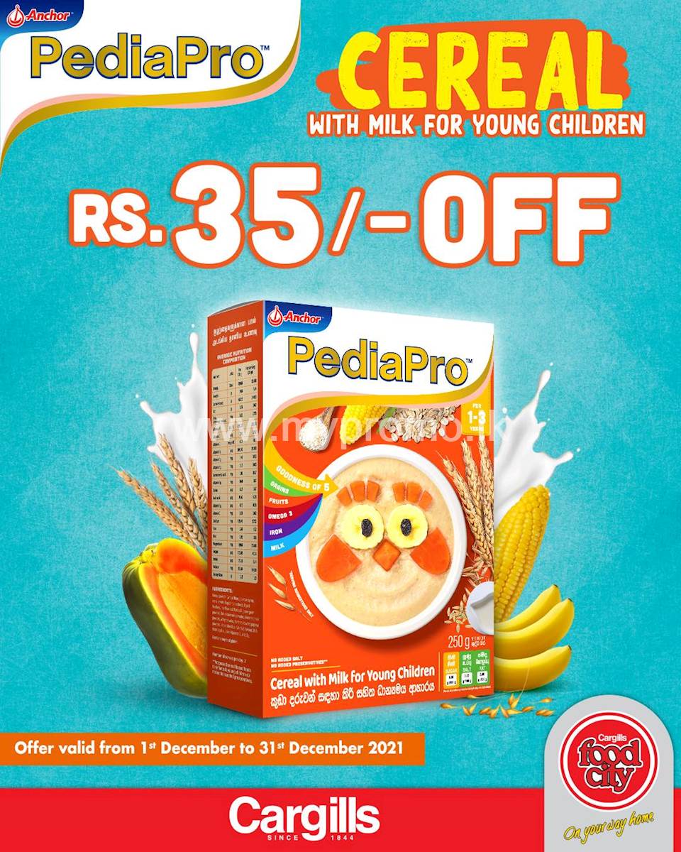 Enjoy Rs.35 OFF on PediaPro Cereal with Milk for Young Children at ...