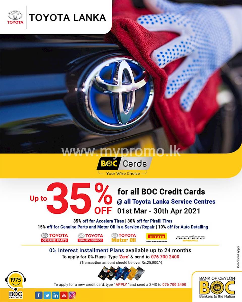 Enjoy up to 35% OFF + 0% Plans up to 24M for all BOC Credit Cards at ...