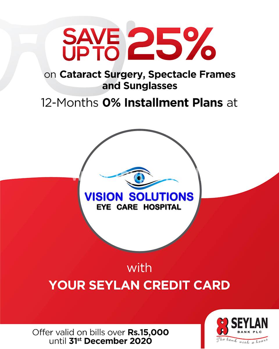 Up to 25% off on Cataract Surgery, Spectacles & Sunglass with Seylan ...