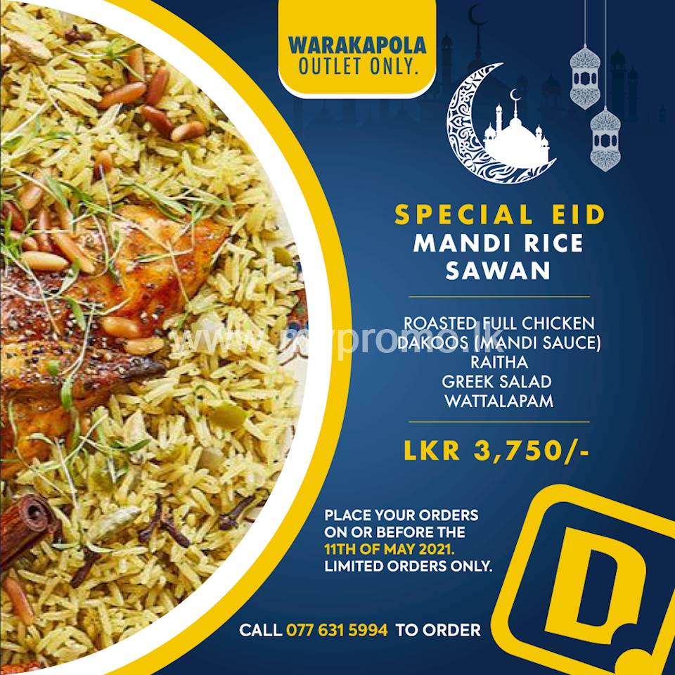 Special Eid Mandi Rice Sawan at Dinemore