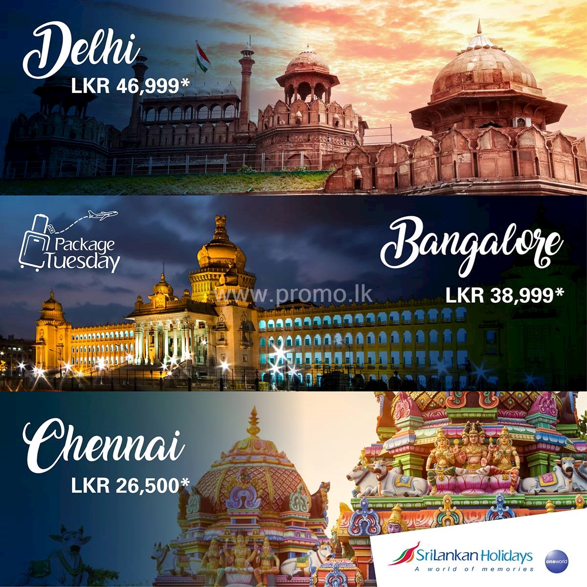 Exclusive Travel Packages to India from SriLankan Airlines