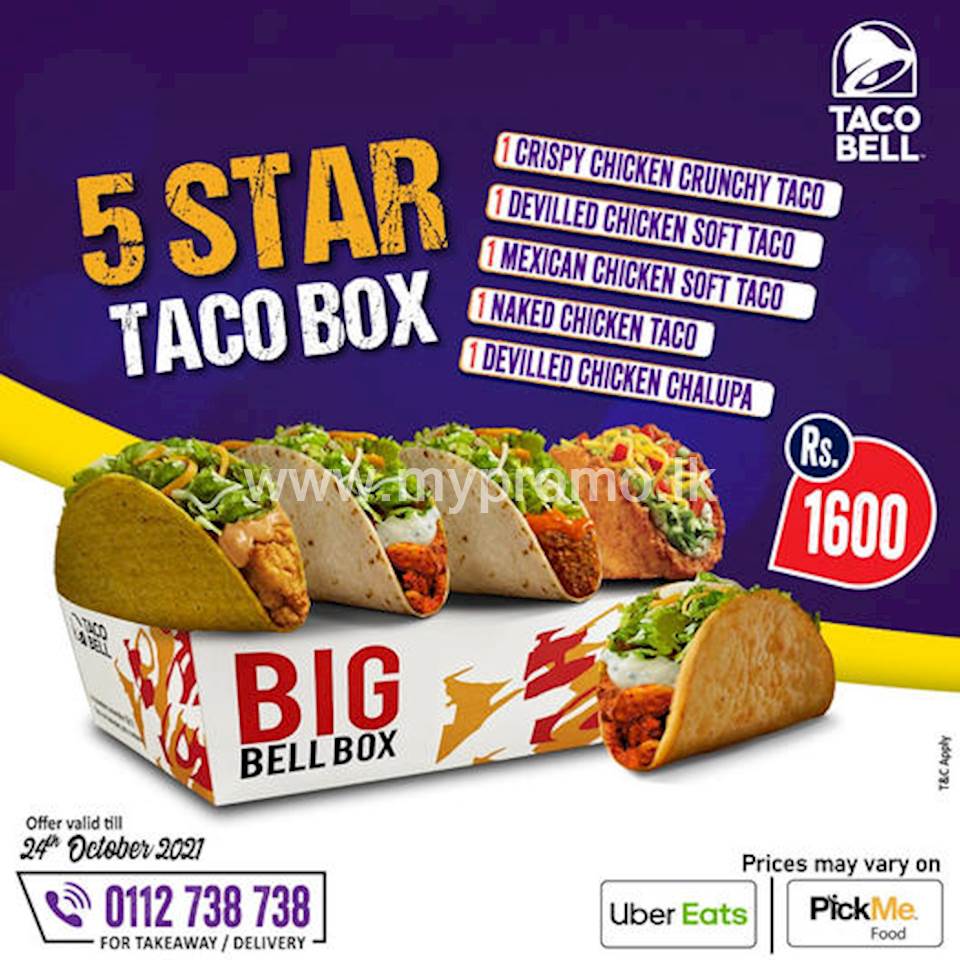 5 Star Taco Box at Taco Bell
