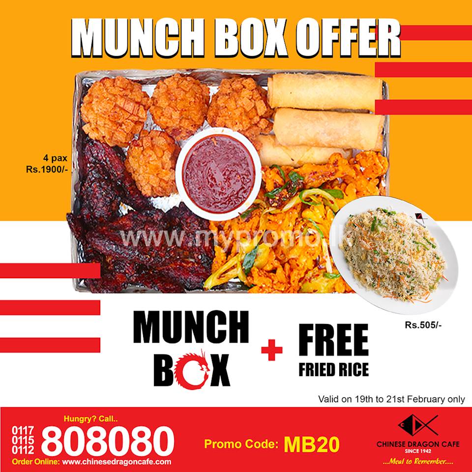 Munch Box Offer at Chinese Dragon Cafe!!