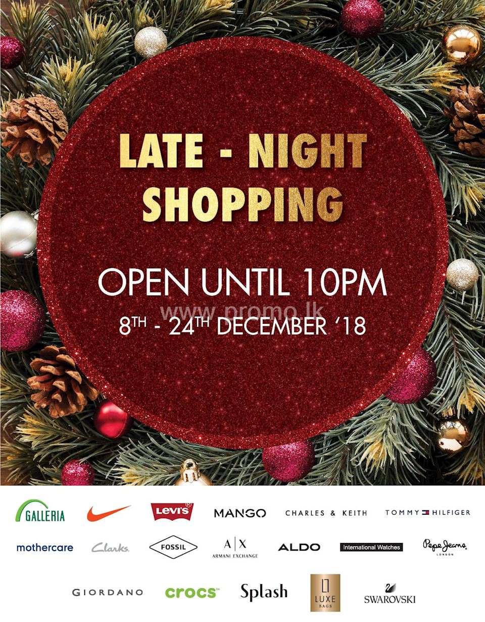 Late - Night Shopping at Galleria