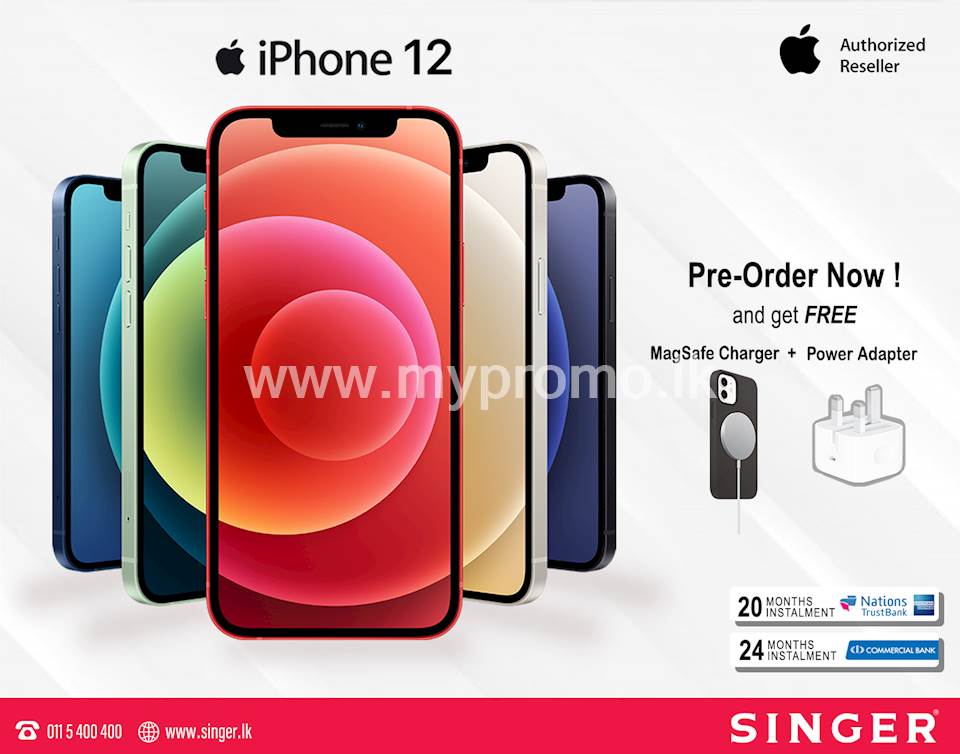 iPhone 12 - Pre-order Now and Get Free Magsafe charger & Power Adapter ...