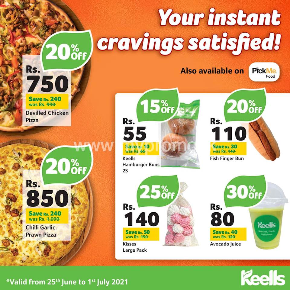Enjoy up to 30% off when you order a range of selected food from Keells ...