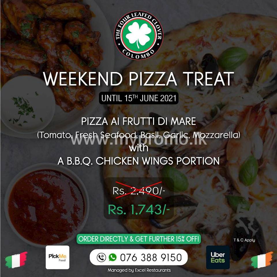 Weekend Pizza Treat at The Four Leafed clover