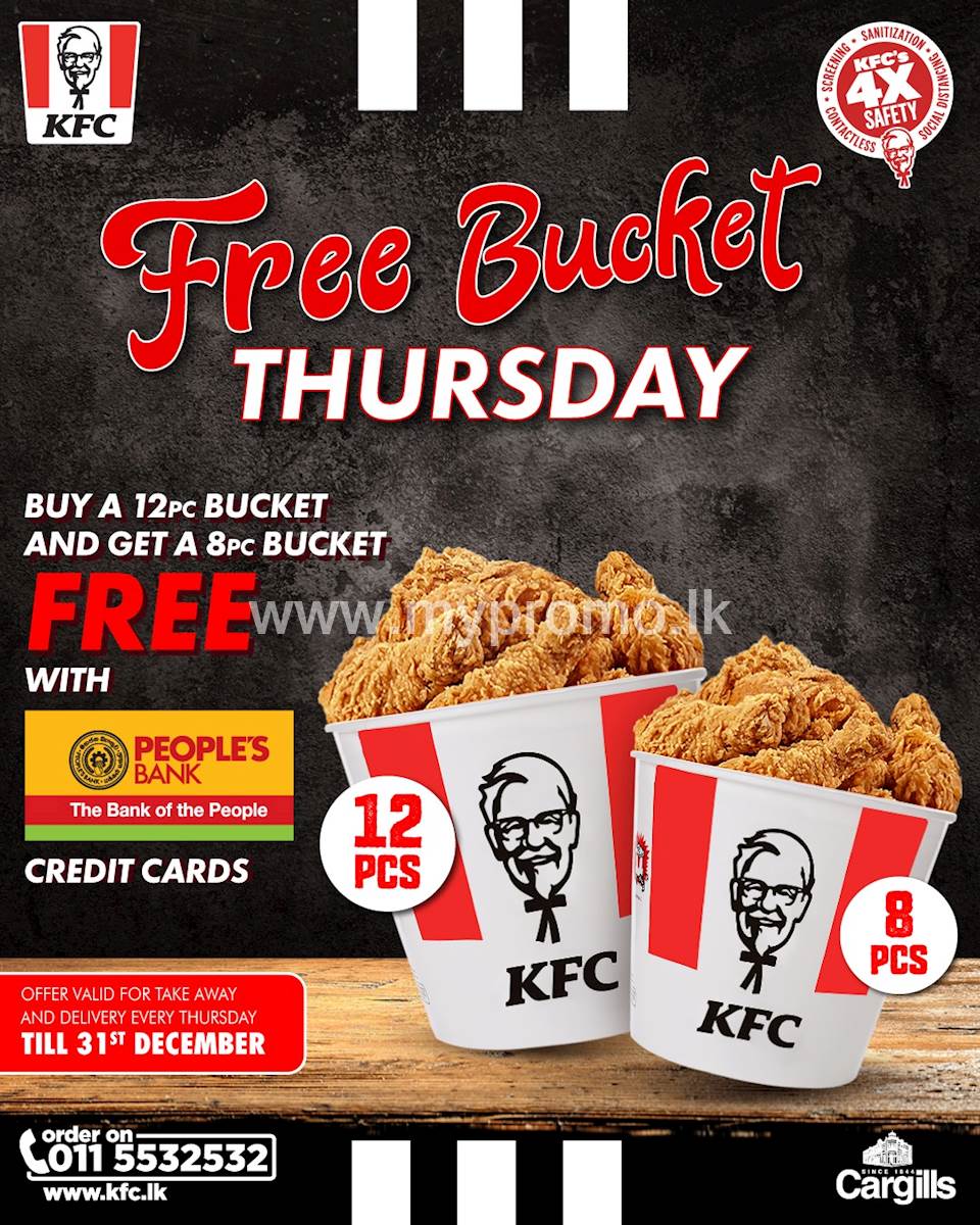 Buy a 12PC bucket with your People's bank credit card and get a 8PC ...