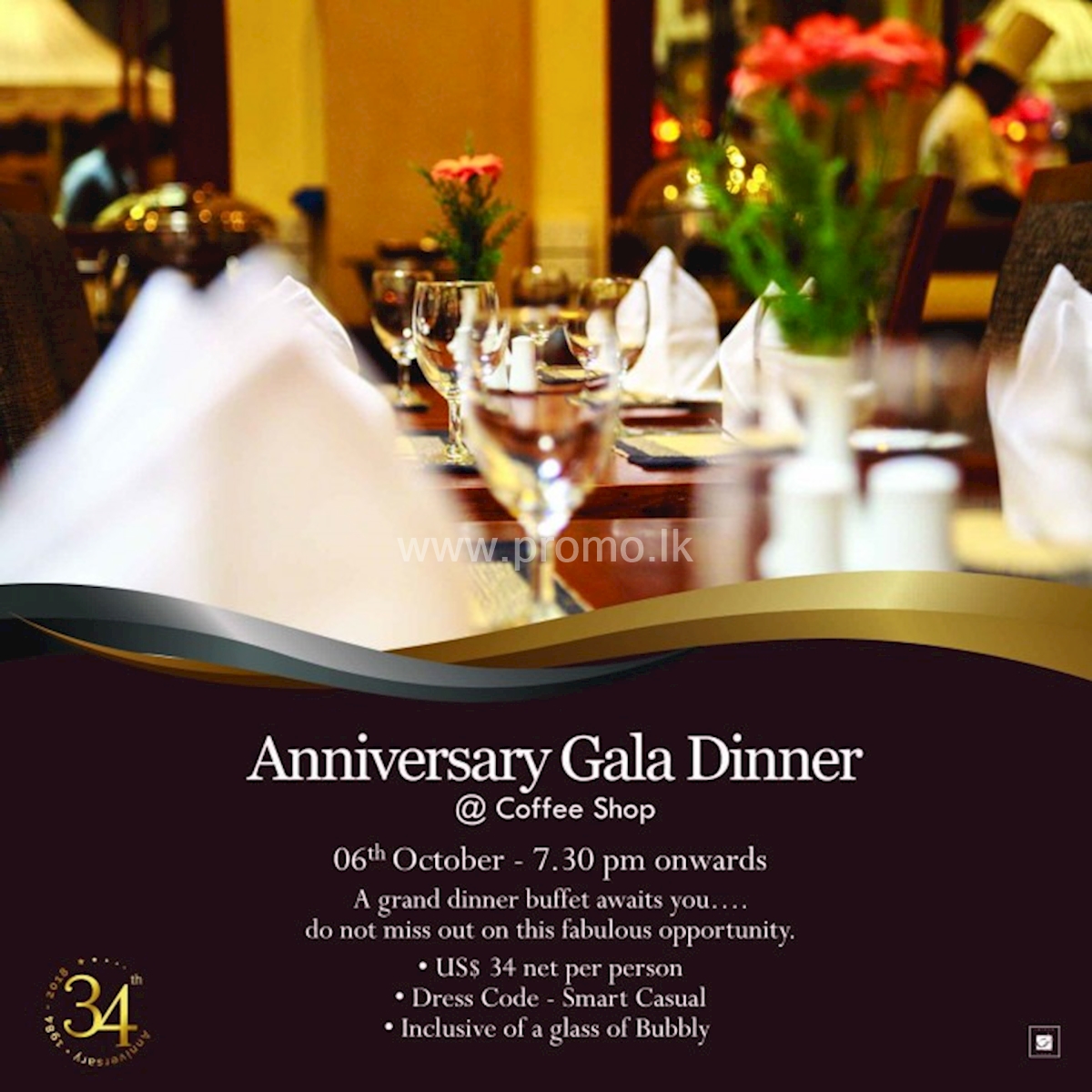 Anniversary Gala Dinner at Coffee Shop