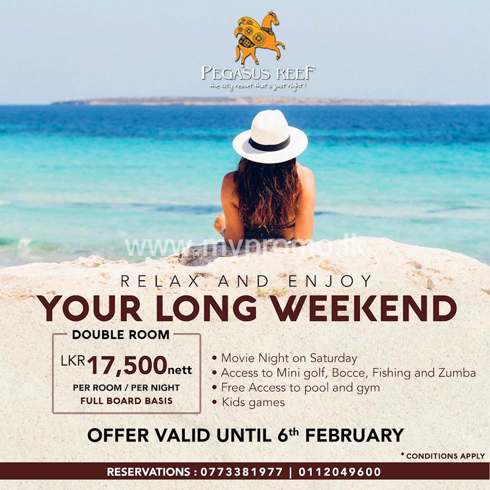 Relax and Enjoy your long weekend at Pegasus Reef