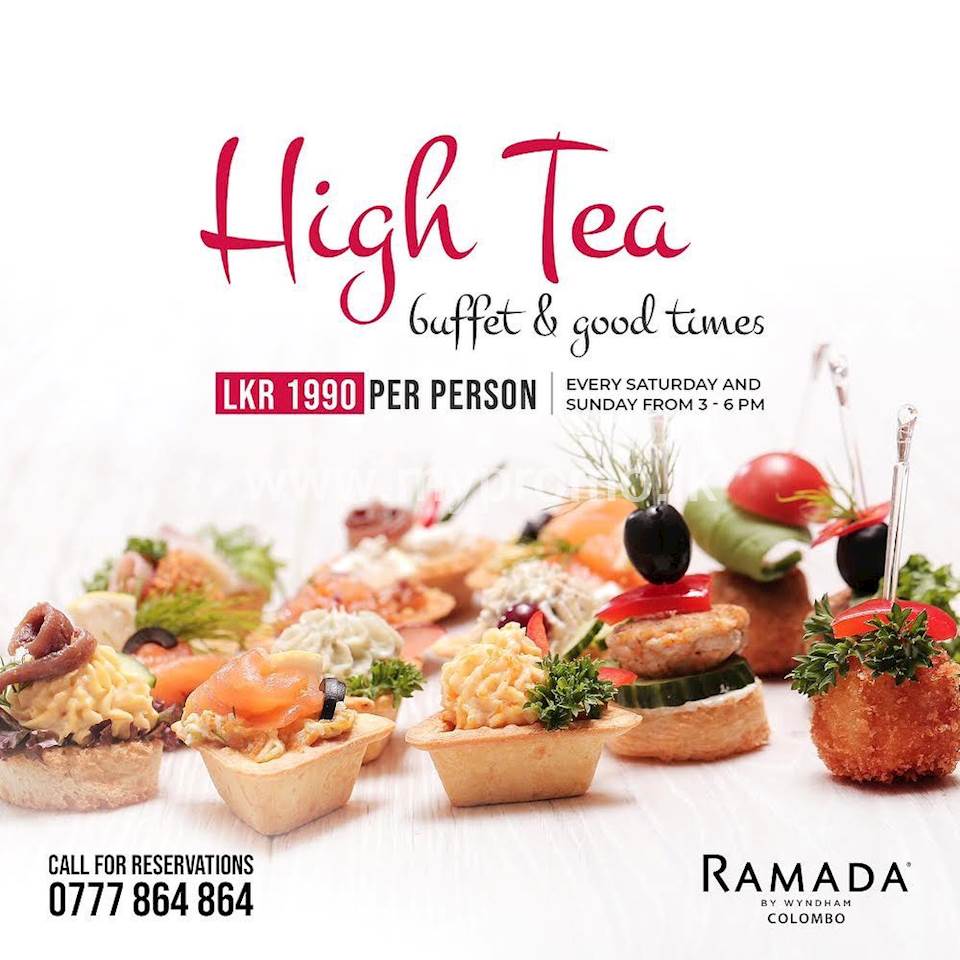 High tea buffet at Ramada Colombo