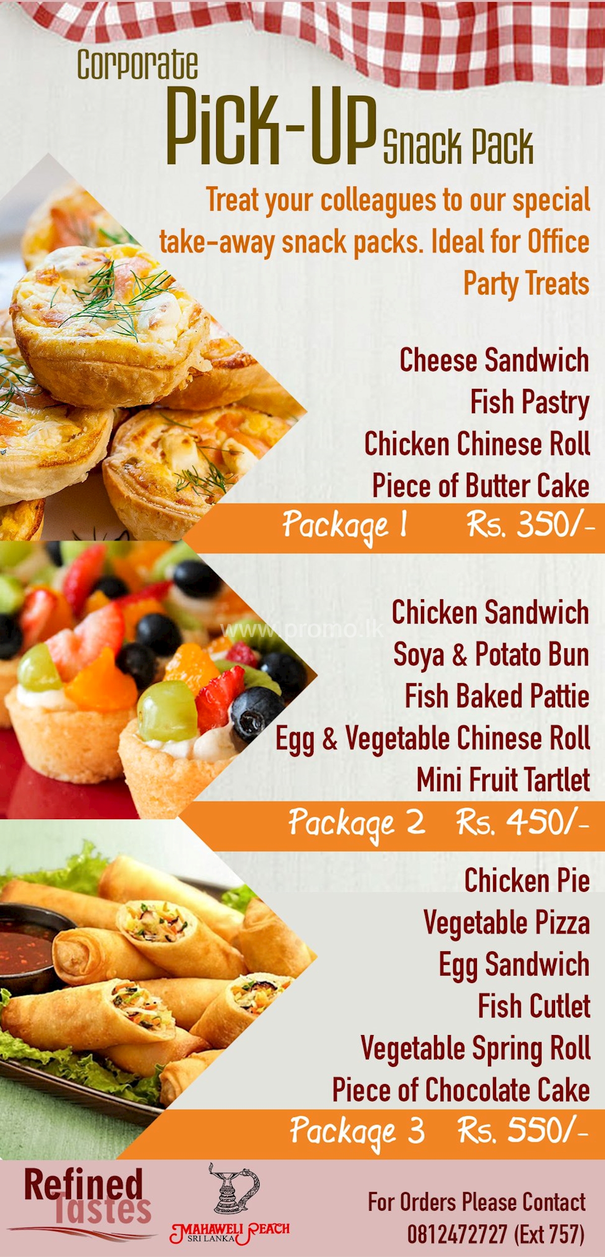 Corporate Pick-Up Snack Pack