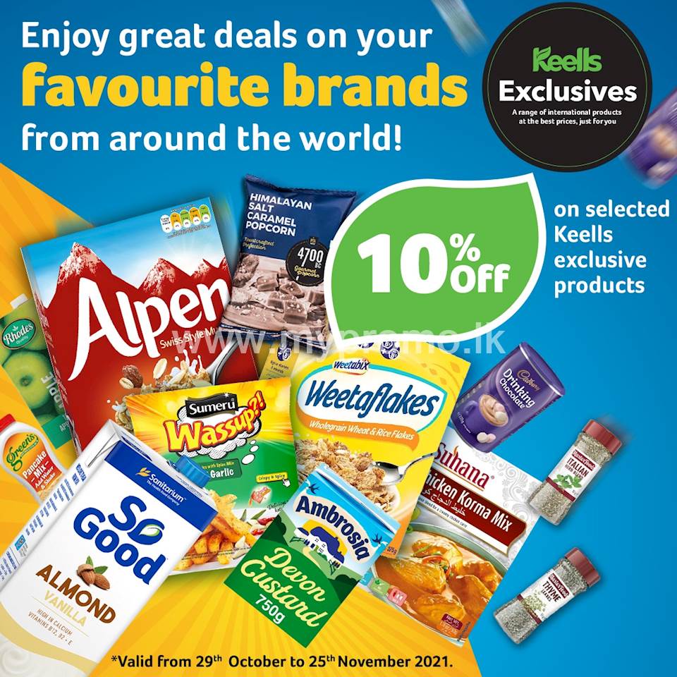 Enjoy an amazing 10% off on a range of selected Keells exclusive ...