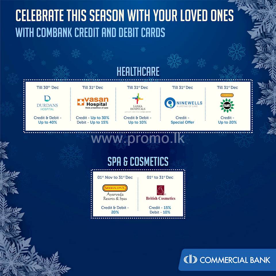Celebrate this season with you loved ones with Combank Credit and Debit ...