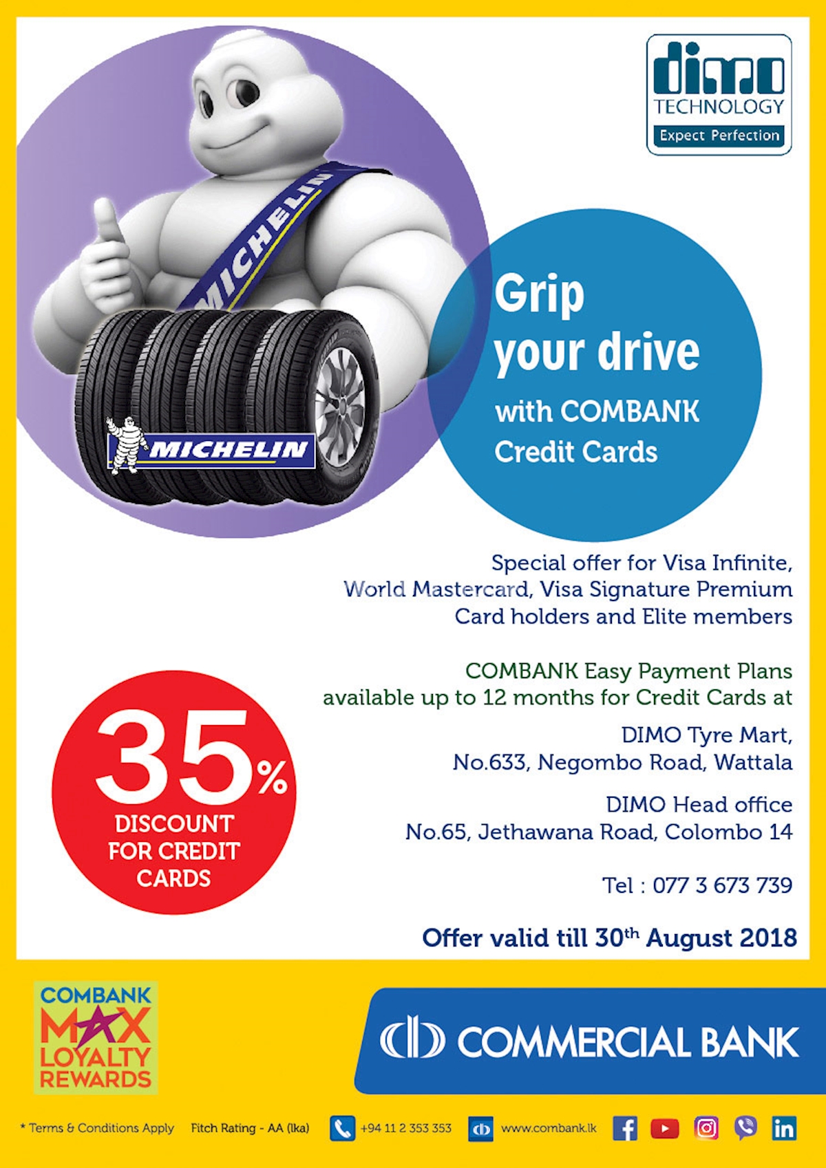 Grip your drive with Combank Credit Cards