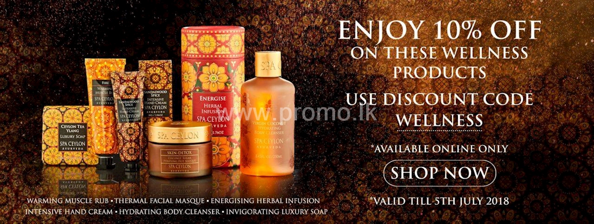 Enjoy 10% Off on these Wellness Products from Spa Ceylon